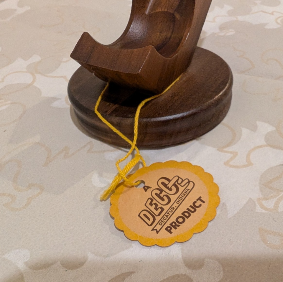 Decatur Industries Genuine Walnut Wood Pipe Holder Stand Rack Display ...