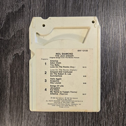 Neil Diamond 8 Track Cartridge- The Jazz Singer- 1980 | eBay