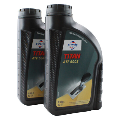 Fuchs 2 Liter TITAN ATF 6008 Transmission Fluid Lifeguard 8 Green 2 x ...