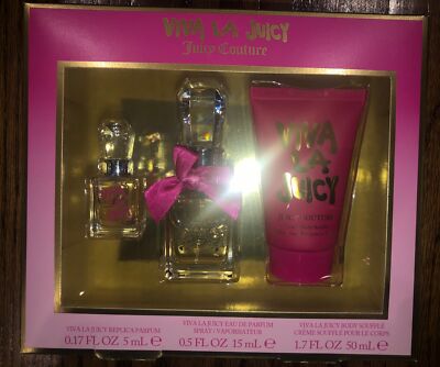 Juicy Couture Viva La Juicy Perfume Gift Set For Women 3 Pieces | eBay