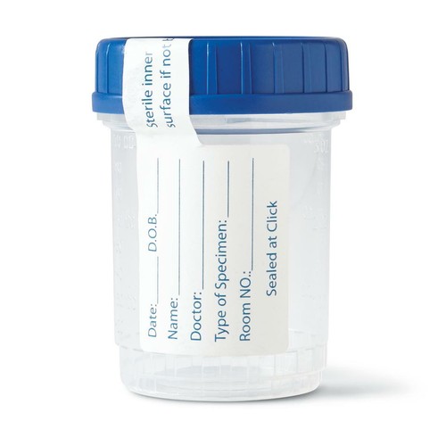 *1-Pack* Medline Click-n-Close Specimen Container With ID Label 4oz ...