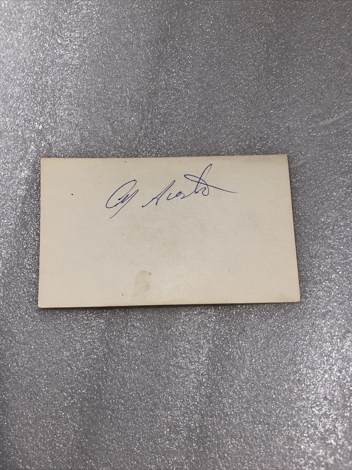 CY ACOSTA SIGNED AUTO'D INDEX CARD 3X5 PHILLIES WHITE SOX MLB DEBUT ...