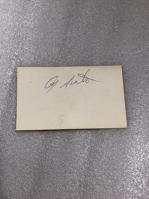 CY ACOSTA SIGNED AUTO'D INDEX CARD 3X5 PHILLIES WHITE SOX MLB DEBUT ...