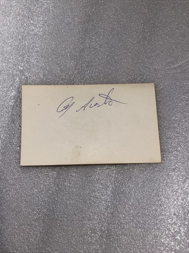 CY ACOSTA SIGNED AUTO'D INDEX CARD 3X5 PHILLIES WHITE SOX MLB DEBUT ...