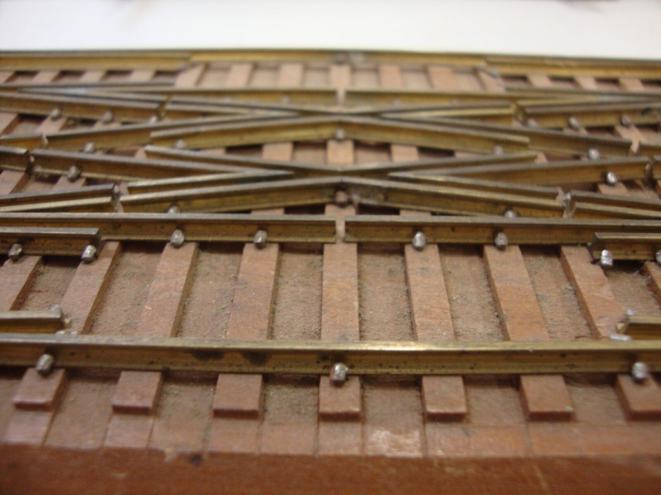 Tru Scale Dbl Slip & Crossover HO Turnouts Switches! Wood Roadbed Tru ...