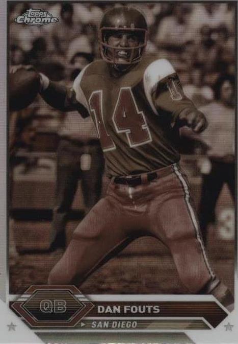 2023 Topps Composite - Topps Chrome Dan Fouts #19 Sepia Refractor for ...