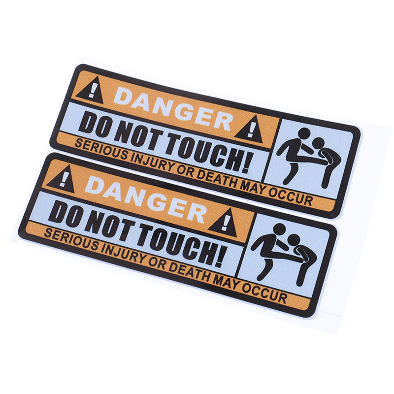 Do Not Touch Car Sticker Warning Sign Waterproof PVC Personalized Cars ...