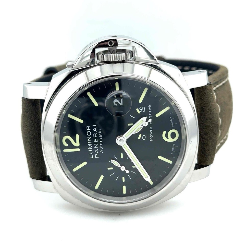 Panerai Luminor Power Reserve Automatic 44mm Stainless Steel Mens Watch ...
