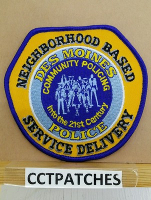 DES MOINES, IOWA NEIGHBORHOOD BASED SERVICE DELIVERY POLICE SHOULDER ...