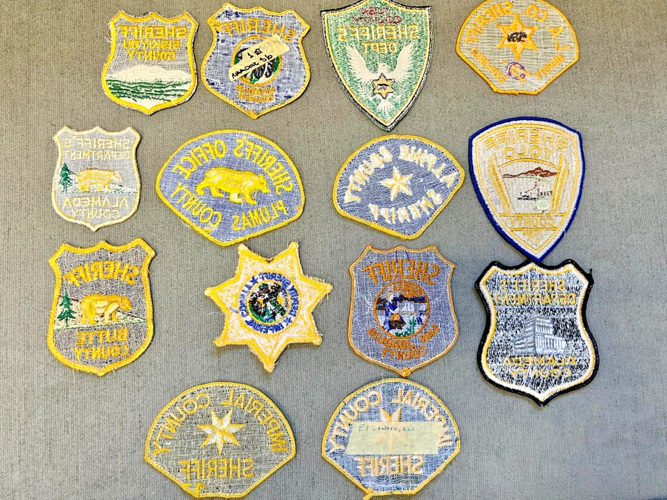 14 Rare/Vintage California Patches, mostly County Sheriff Patches | eBay