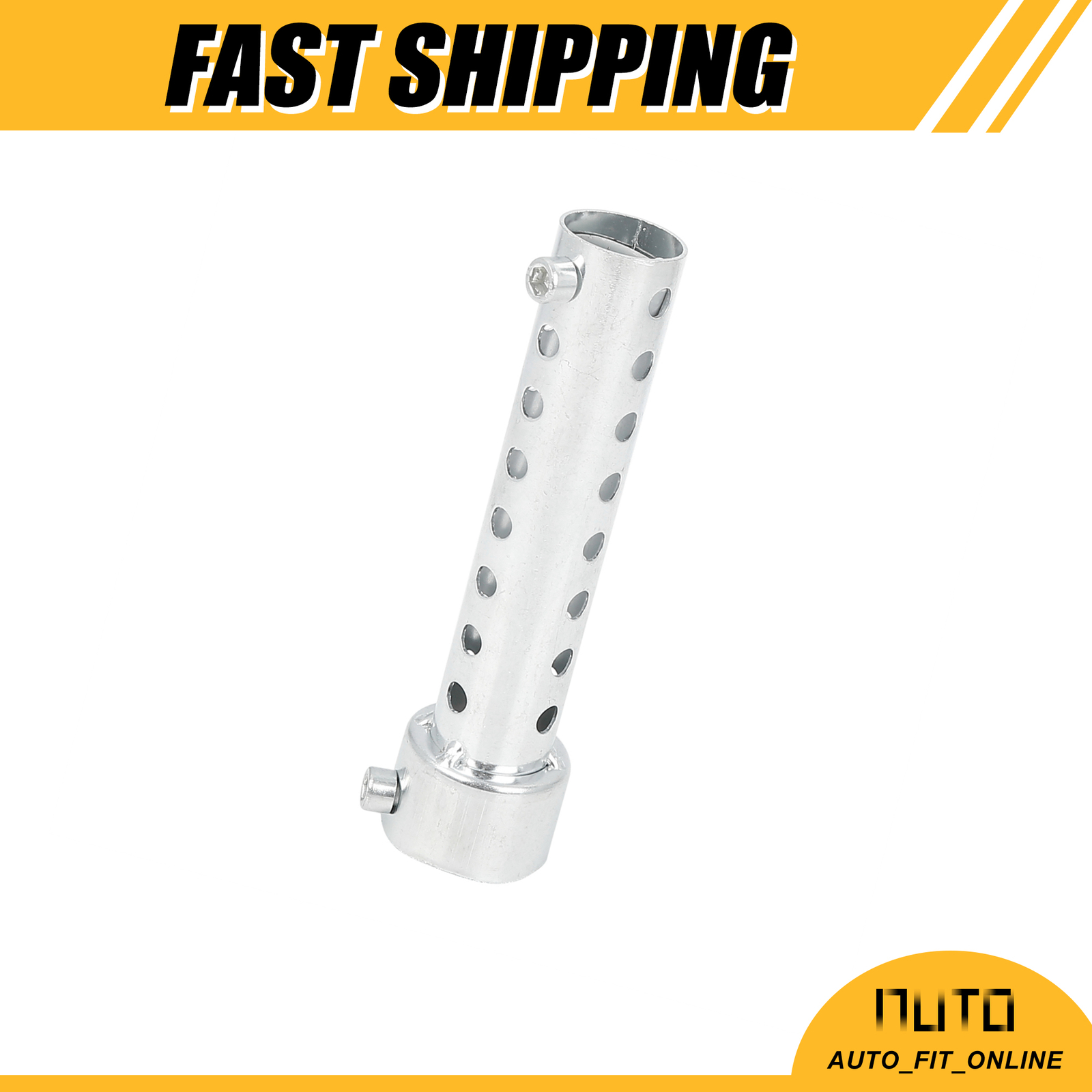 ONE 35mm Motorcycle Exhaust Pipe Baffle Muffler Baffle Universal Silver ...