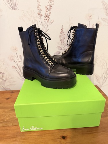 NWT / SAM EDELMAN Lovrin Leather Combat Boots / Size 6 | eBay