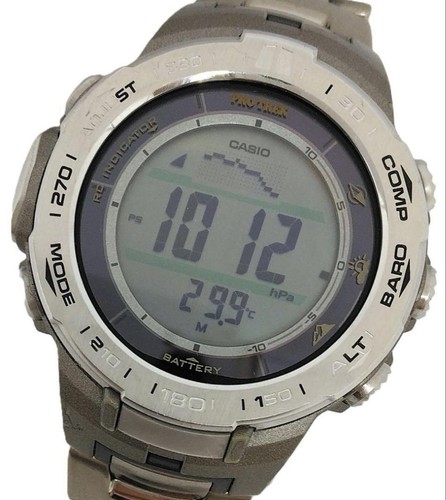 Casio Protrek PRW3100T Solar Titanium Radio Watch All Weather Japan | eBay