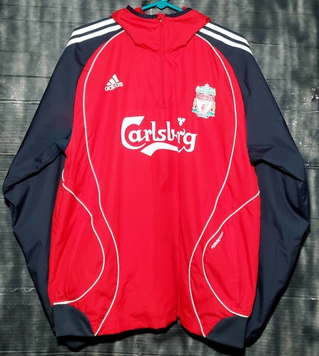 Vintage Adidas Liverpool Jacket Football Track Top Soccer Hooded Rare ...