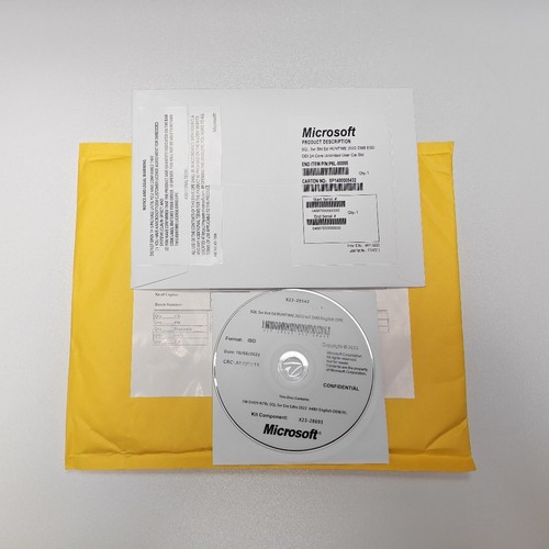 Microsoft SQL Server 2022 Standard 24 Core unlimited User CALs CoA | eBay