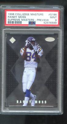 1998 Collectors Edge Supreme Masters Preview Randy Moss Rookie Graded ...