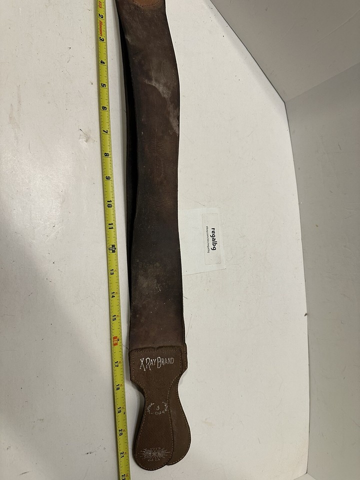 VINTAGE Barber's Razor Sharpener Leather Strop (T)... | eBay