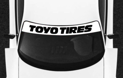 Premium Toyo Tires Windshield Windscreen Banner WHITE/ BLACK | eBay ...
