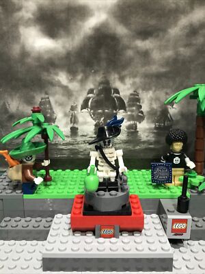 Lego Pirates Of The Caribbean Mini Figure Skeleton Hector Barbossa ...