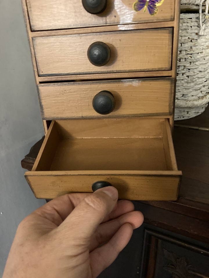 Drawers Small Chest Storage Wooden Vintage Cute | eBay
