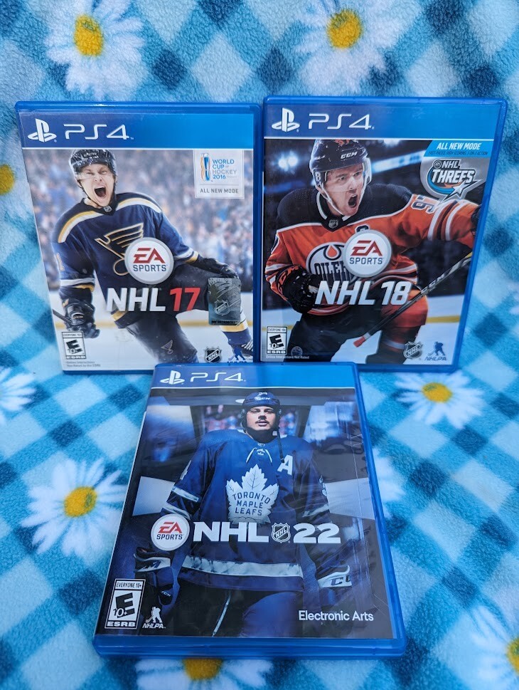 NHL HOCKEY 17 18 22 - 3 Game Lot Playstation 4 PS4 Tested Working ...