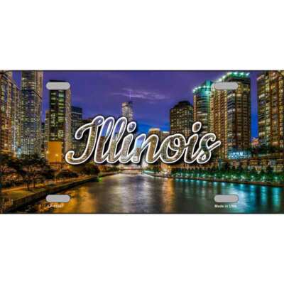 Illinois River City Lights State License Plate Tag LP-11597 | eBay