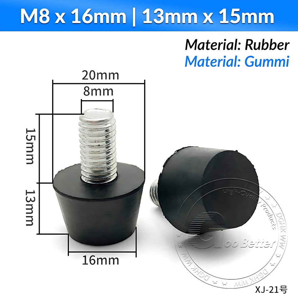 Rubber Adjustable Feet M6 M8 M10 Screw Leveling Table Foot Machine ...