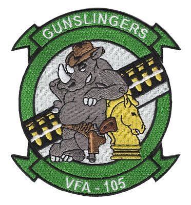 VFA-105 Gunslingers patch - Rhino Strike Fighter Squadron | eBay