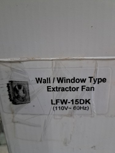 Wall/Window Type Extractor Fan LFW-20DK (110v - 60Hz) Never Used | eBay