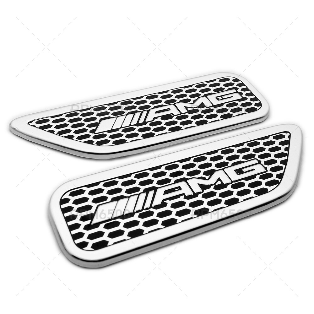 Set Wing Style Mercedes AMG Edition Fender Badge Emblem Logo Side ...