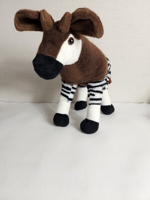 Fiesta Okapi Plush Stuffed Animal 14” X 15” Poseable Zebra Legs ...