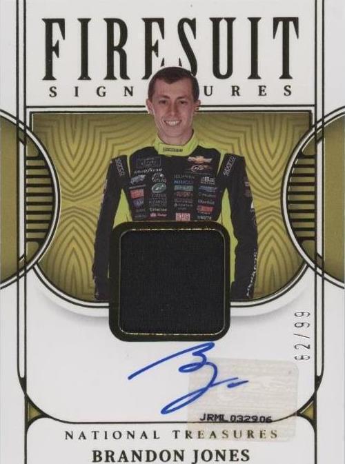 2023 Panini National Treasures - Firesuit Signatures Brandon Jones #FS ...