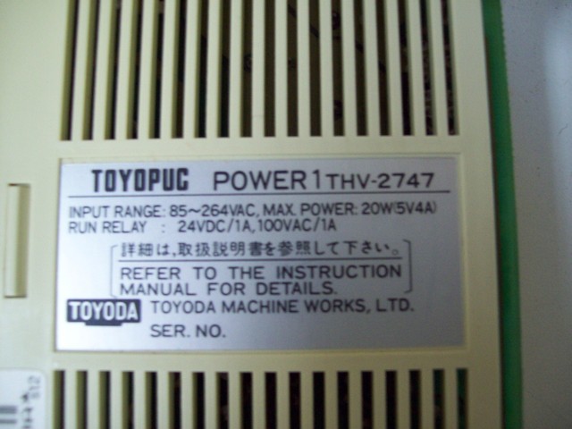 TOYOPUC THV-2747 POWER SUPPLY MODULE POWER1 - - for sale online | eBay