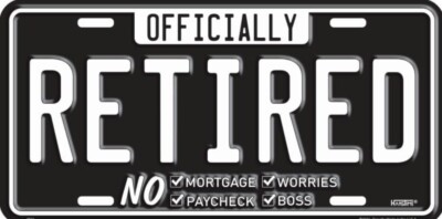 Officially Retired License Plate “12x6”Embossed Aluminum | eBay