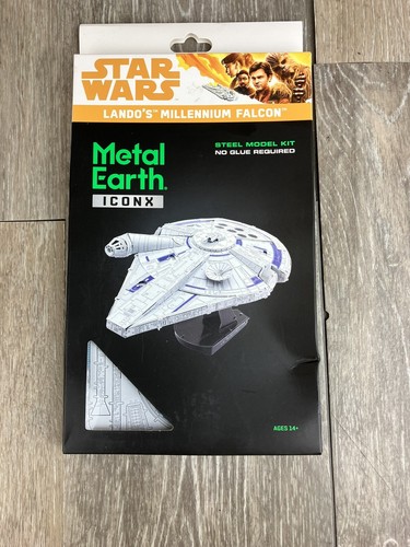 Metal Earth ICONX Star Wars Lando's Millennium Falcon 3D Steel Model ...