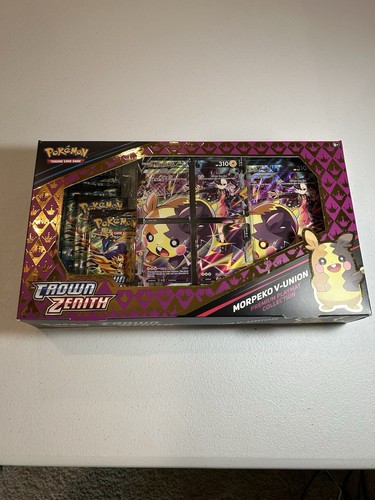 Pokemon Sealed Morpeko V-Union Box, Crown Zenith Booster Packs! | eBay