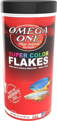 Omega One Super Color Flakes 2.2 oz Ounce (Pack of 1), Yellow ...