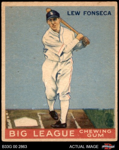 1933 Goudey #43 Lew Fonseca White Sox 4 - VG/EX | eBay