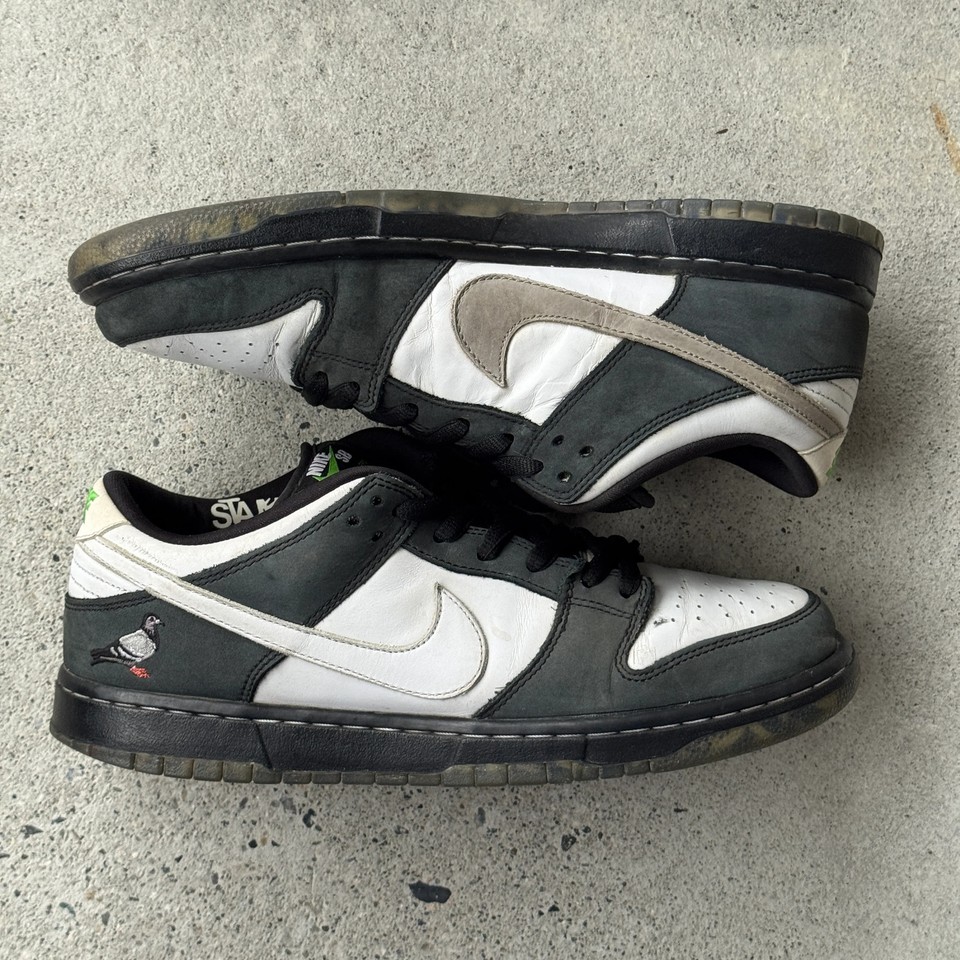 10.5 US - NIKE SB DUNK LOW STAPLE PANDA PIGEON 2019 | eBay
