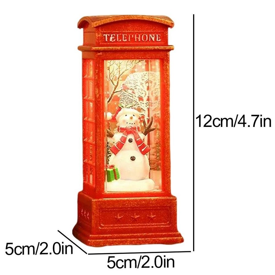 Christmas Phone Booth Decoration with Santa Claus HO T N5Z9 | eBay UK
