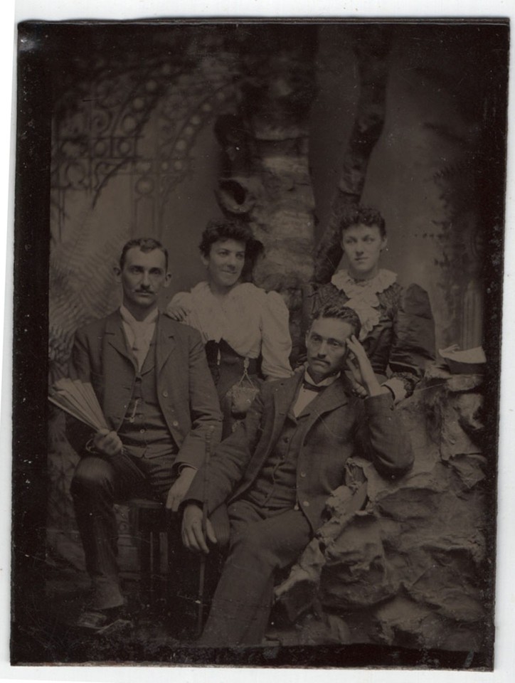 tintype outdoor double date great props | eBay