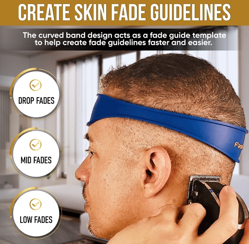 Hands-Free Fade Guide for Men – Silicone Haircut Template for Clippers ...