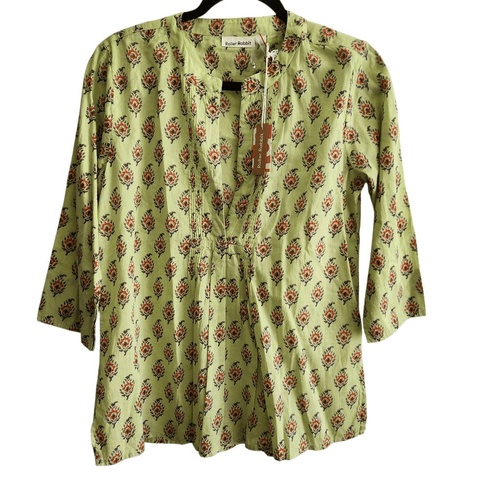 Anthropologie Roller Rabbit Top Blouse Womens Small Oversized Boho ...