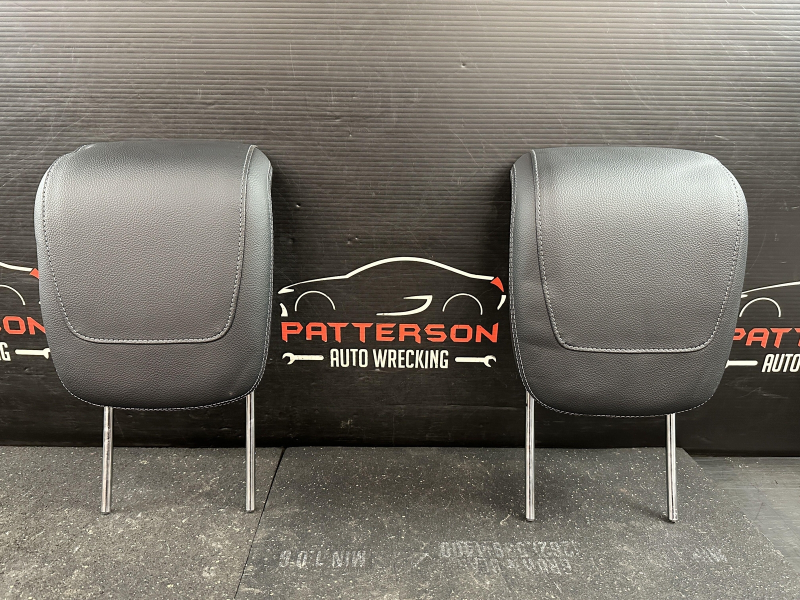 07-12 MERCEDES GL450 3RD ROW REAR LEFT & RIGHT SEAT HEADRESTS BLACK ...