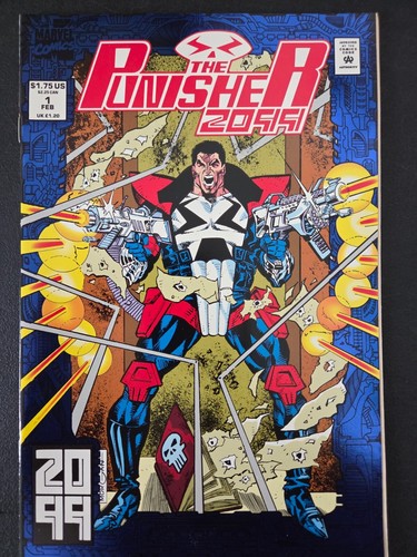 THE PUNISHER 2099 #1 (1993) MARVEL COMICS TOM MORGAN ART! BLUE FOIL ...