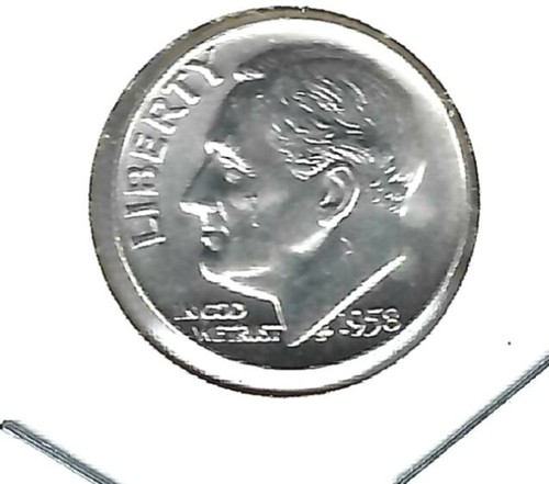 1958 D Denver Silver Brilliant Uncirculated Roosevelt Dime! | eBay