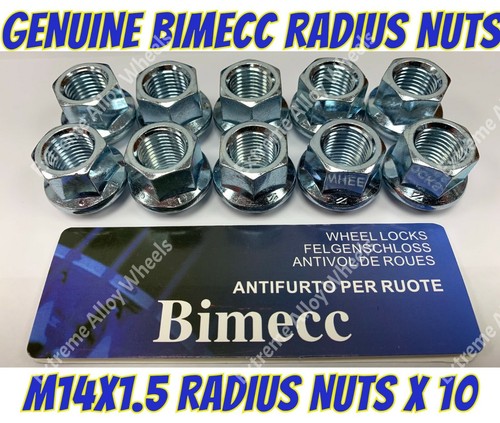 Alloy Wheel Nuts 19mm Radius nuts x 10 M14x1.5 Vw Volkswagen Type 2 T2 ...