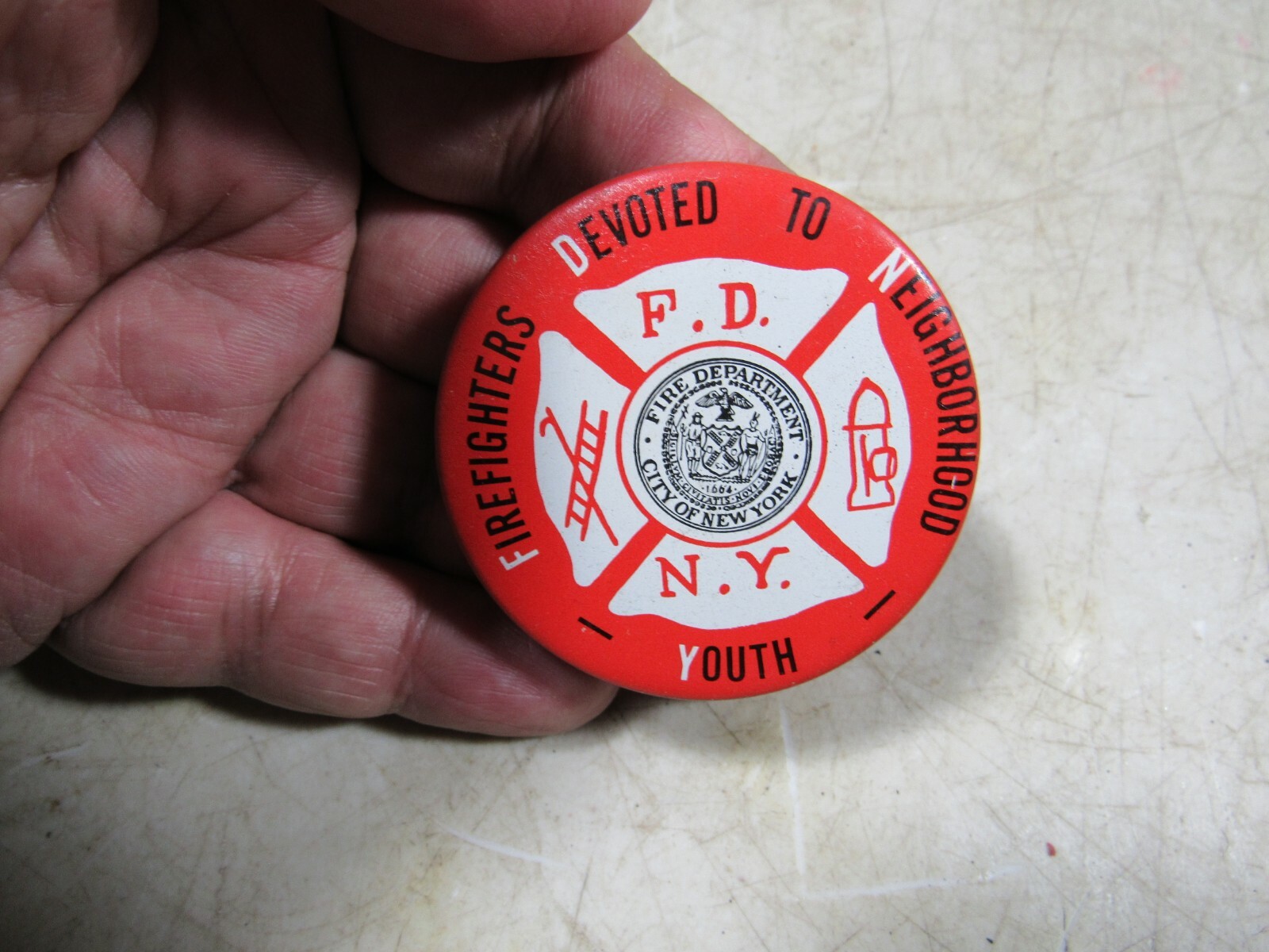 Vintage FDNY 1950's 60's 70's Firefighter New York Neighborhood Youth ...