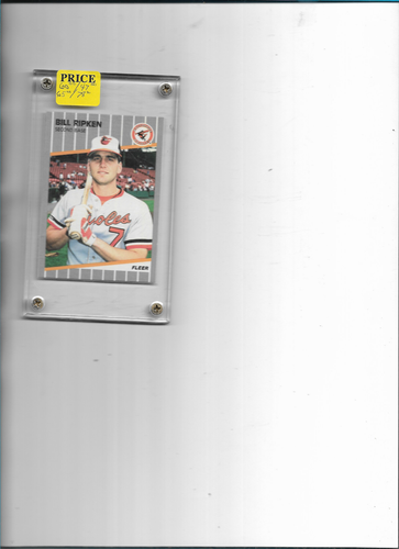1989 Fleer Bill Ripken RC Rick Face #616 Error card Baltimore Orioles ...
