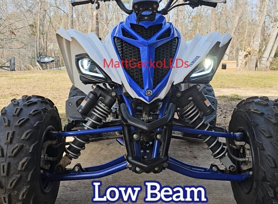 LED Headlight set. 2006-2026 YAMAHA RAPTOR YFZ 450 700R YFM 250 350 700 ...